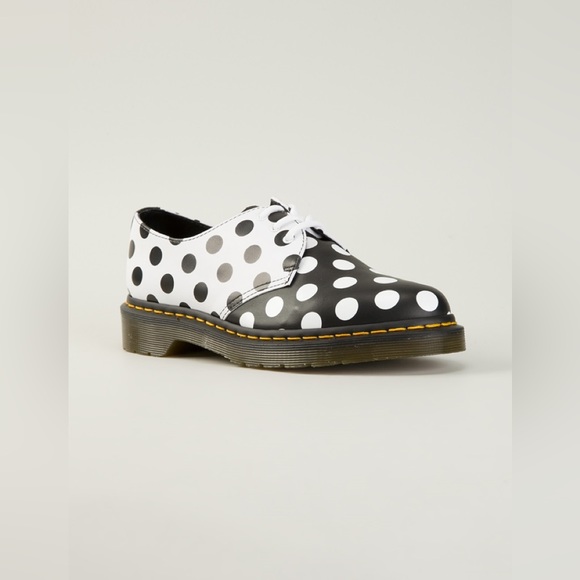 Dr. Martens | Shoes | New Dr Martens Womens 9 Black White Meris Polka ...
